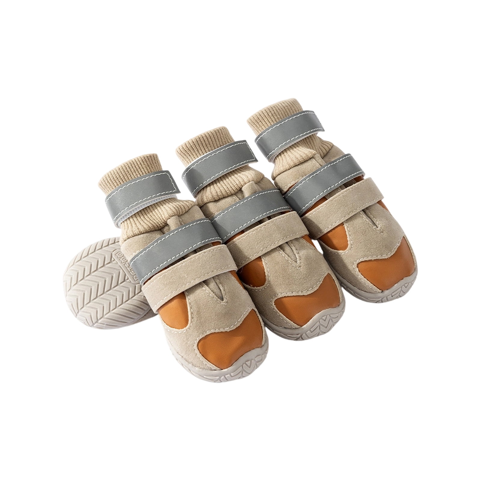 Dog Shoes For Medium To Large Dogs, Fleece-lined, Double-buckle, Warm ...