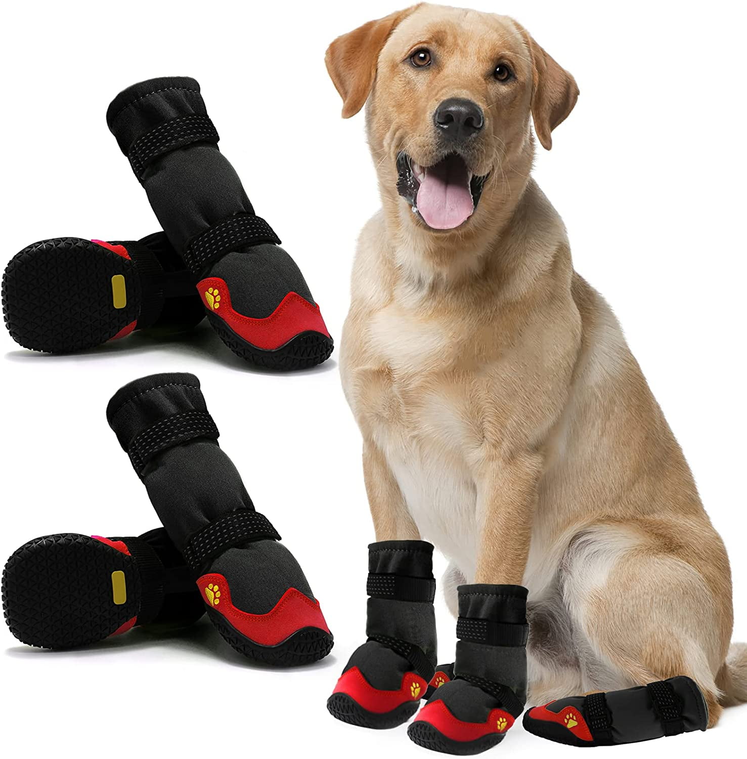 Dog Shoes for Hot Pavement Anti-Slip Dog Boots & Paw Protectors for ...