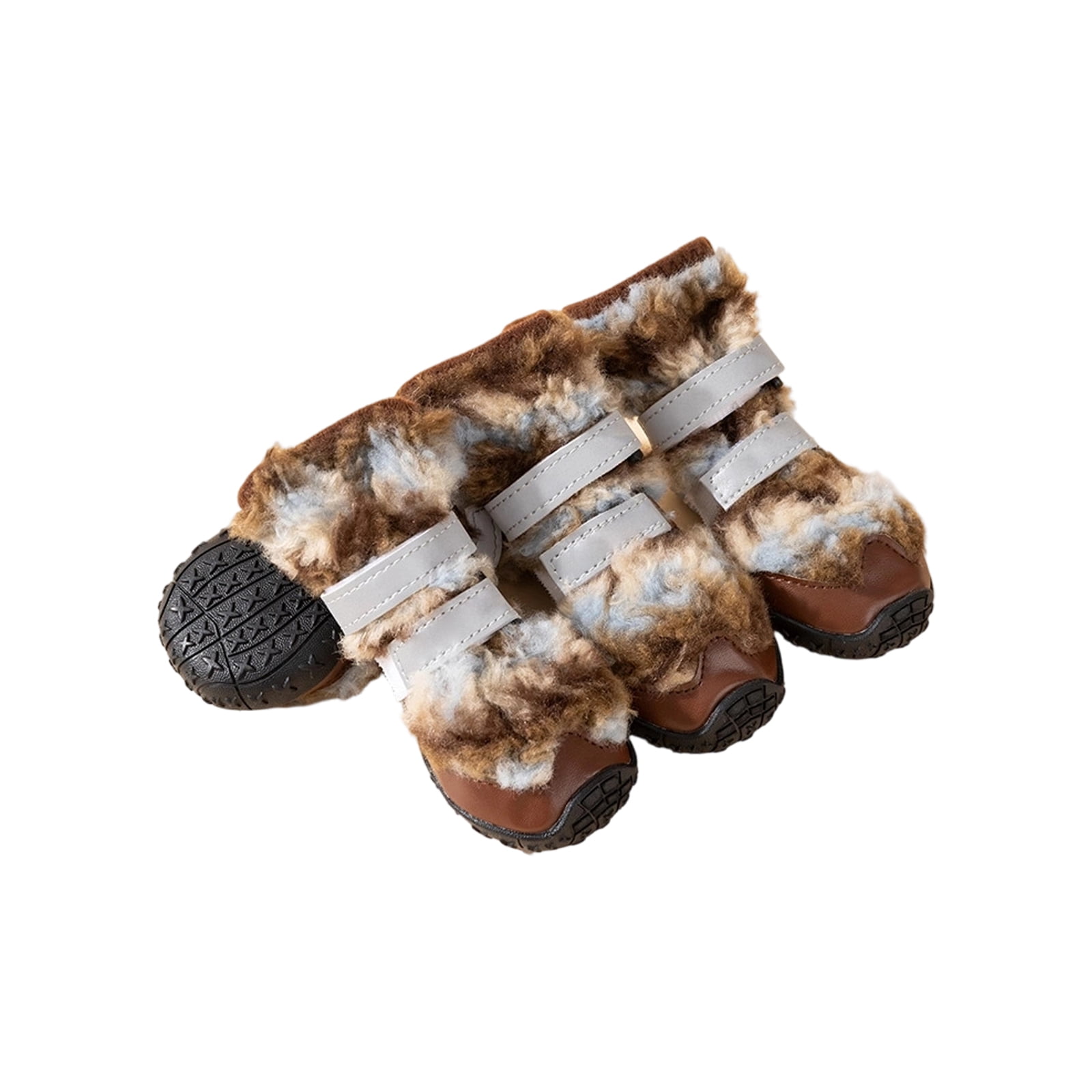 Dog Shoes for Medium Large Dogs, Fleece Lined Winter Boots for Medium ...