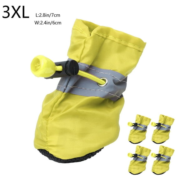 Dog Shoes Protective Boots with Reflective Straps Waterproof Non Slip ...