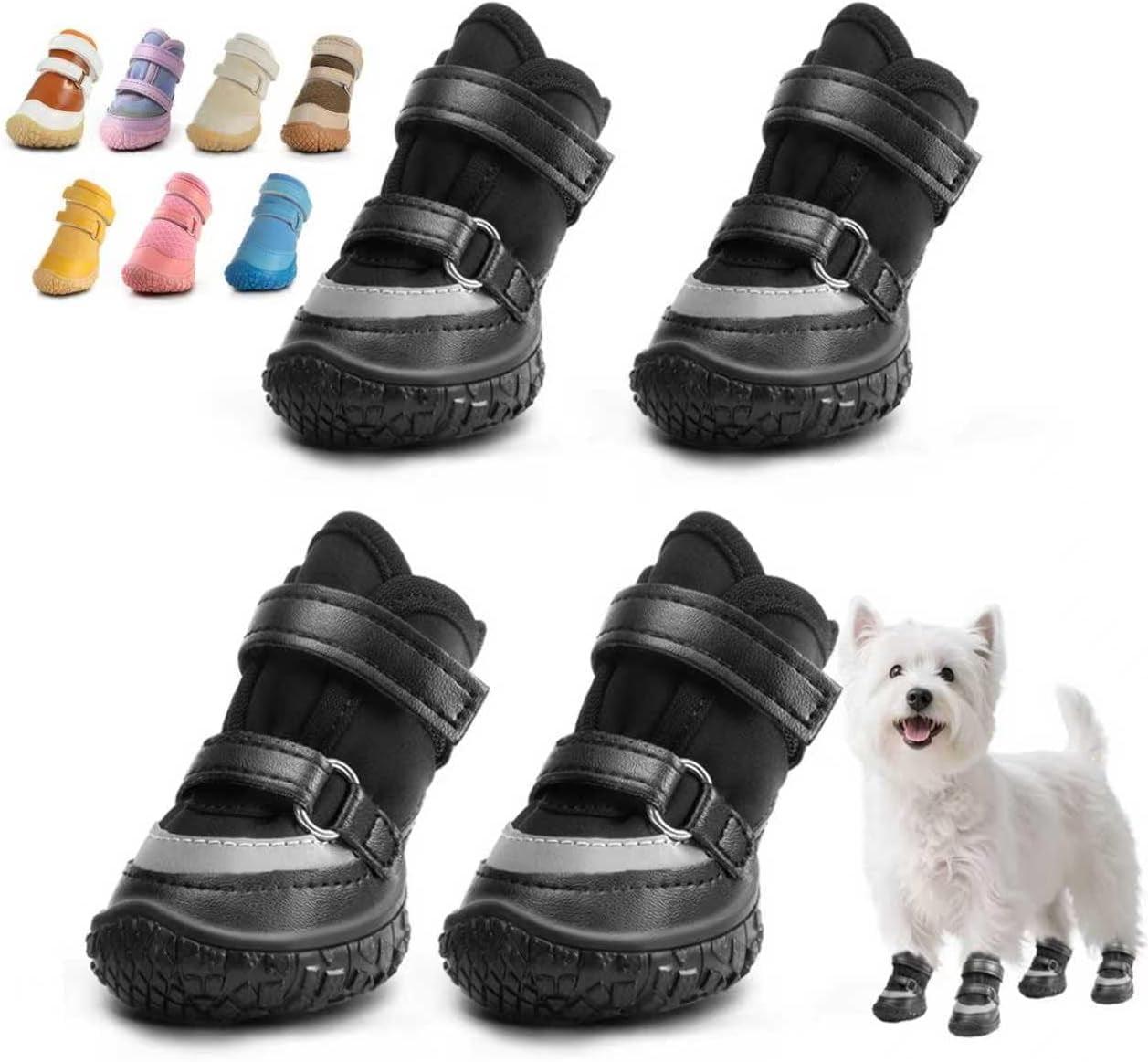 Dog Shoes for Small Dogs, Breathable Dog Boots Paw Protector for Hot ...