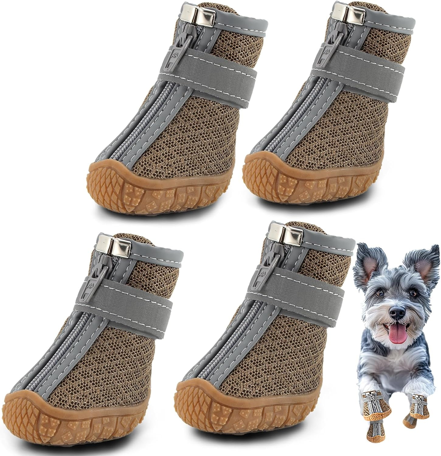 Dog Shoes for Small Dogs, Puppy Dog Boots & Paw Protectors for Winter ...