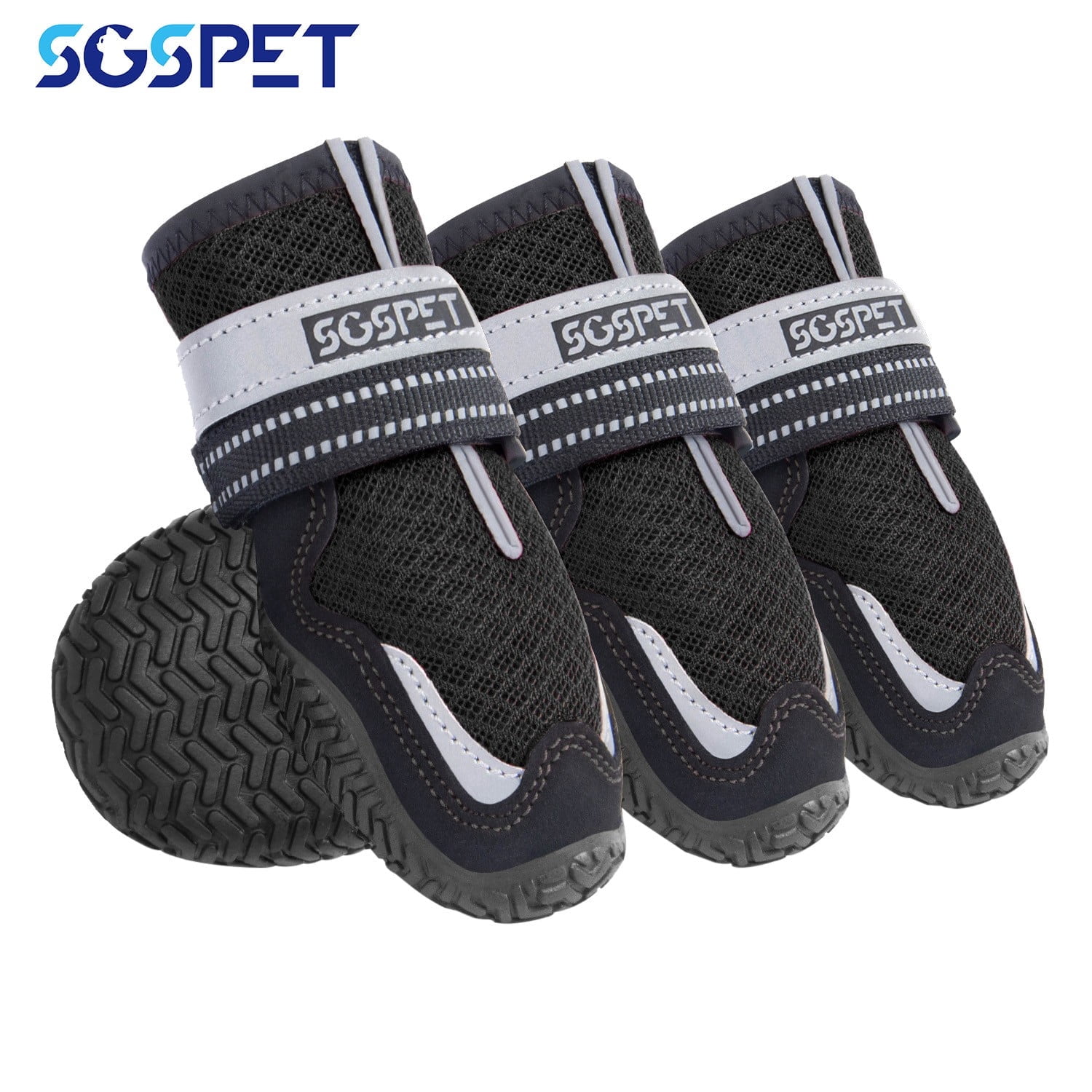 Dog Shoes for Summer Hot Pavement,Breathable Dog Boots for Medium Large ...