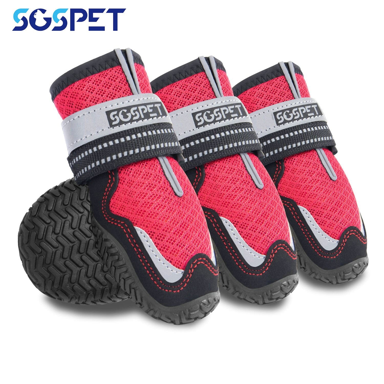 Dog Shoes for Summer Hot Pavement,Breathable Dog Boots for Medium Large ...
