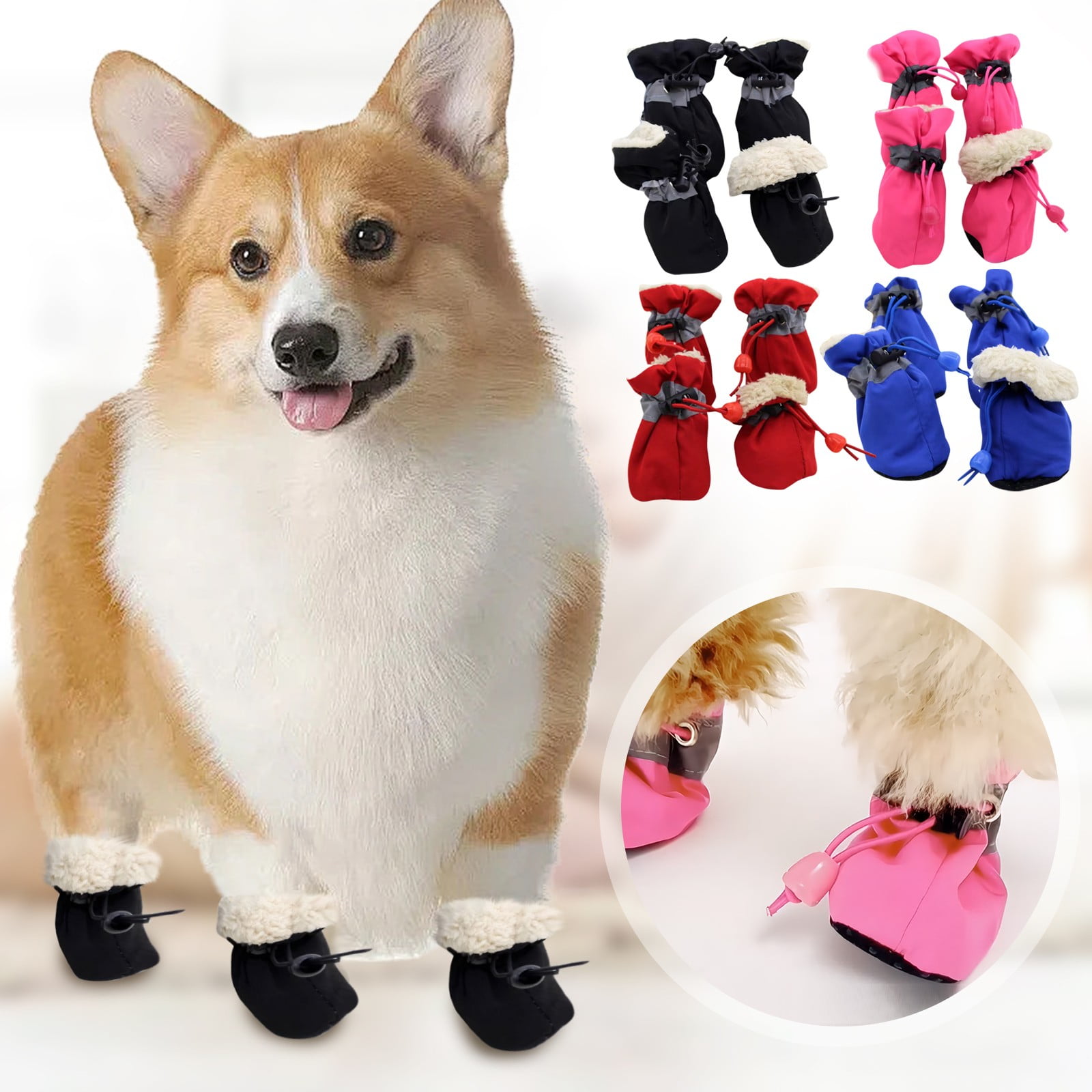 Dog Shoes for Small Dogs, Anti-Slip Dog Booties and Paw Protectors, Dog ...