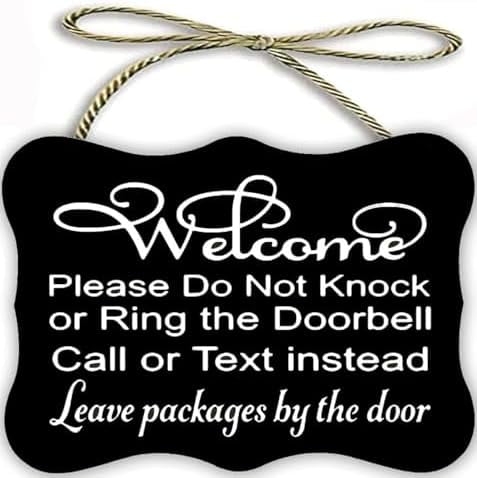Dog Signs, Welcome Sign, Do Not Knock, Outdoor Decor, Do Not Ring ...