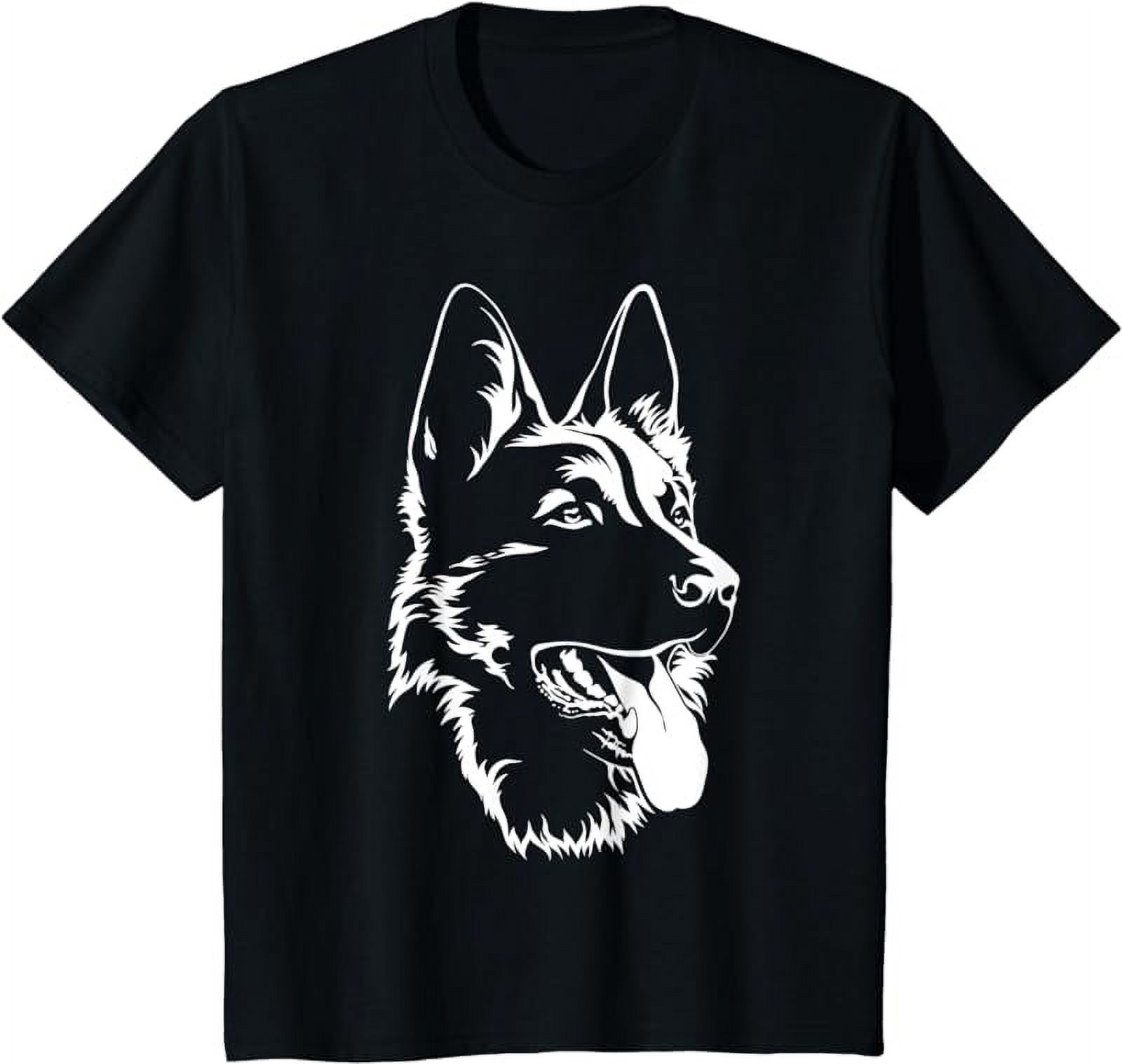 Dog Silhouette Sating-german Shepherd T-Shirt - Walmart.com