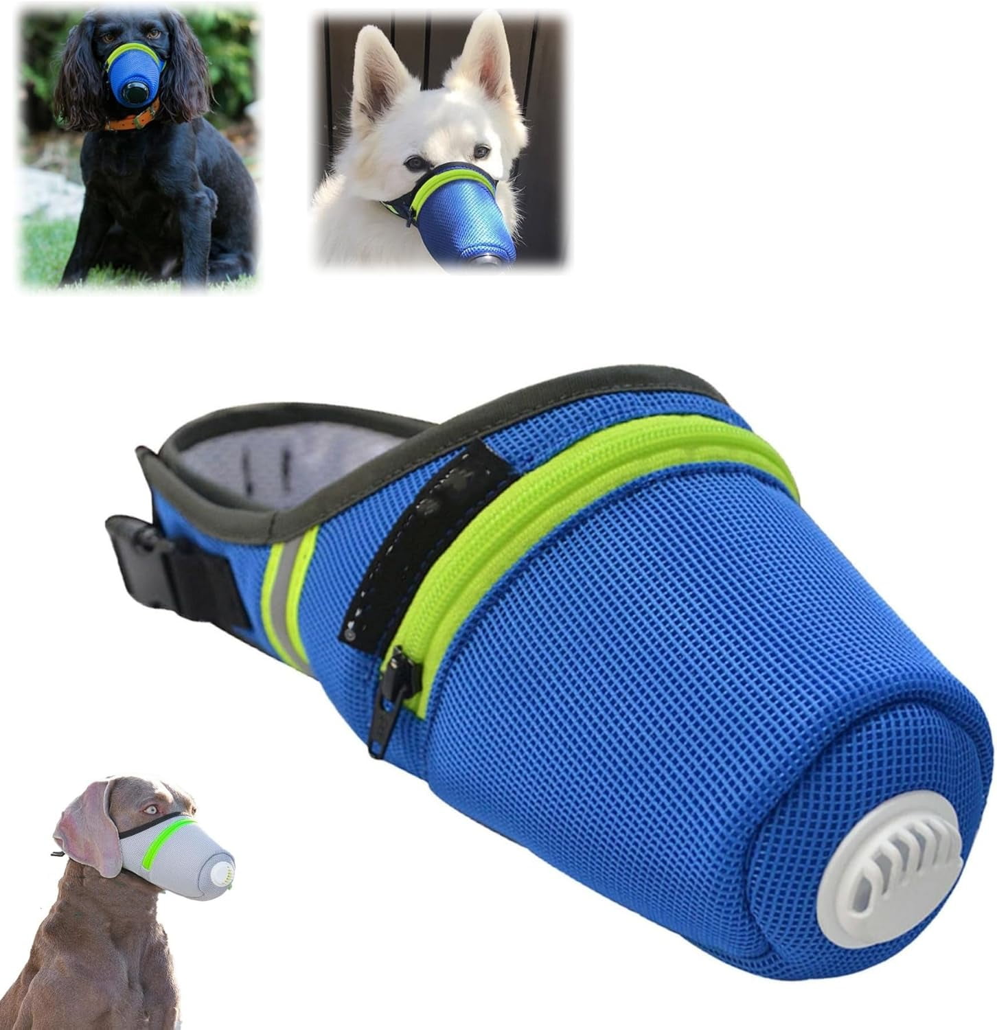 Dog Smoke Mask,Reusable Breathable Dogs Air Filter Masks, Adjustable ...