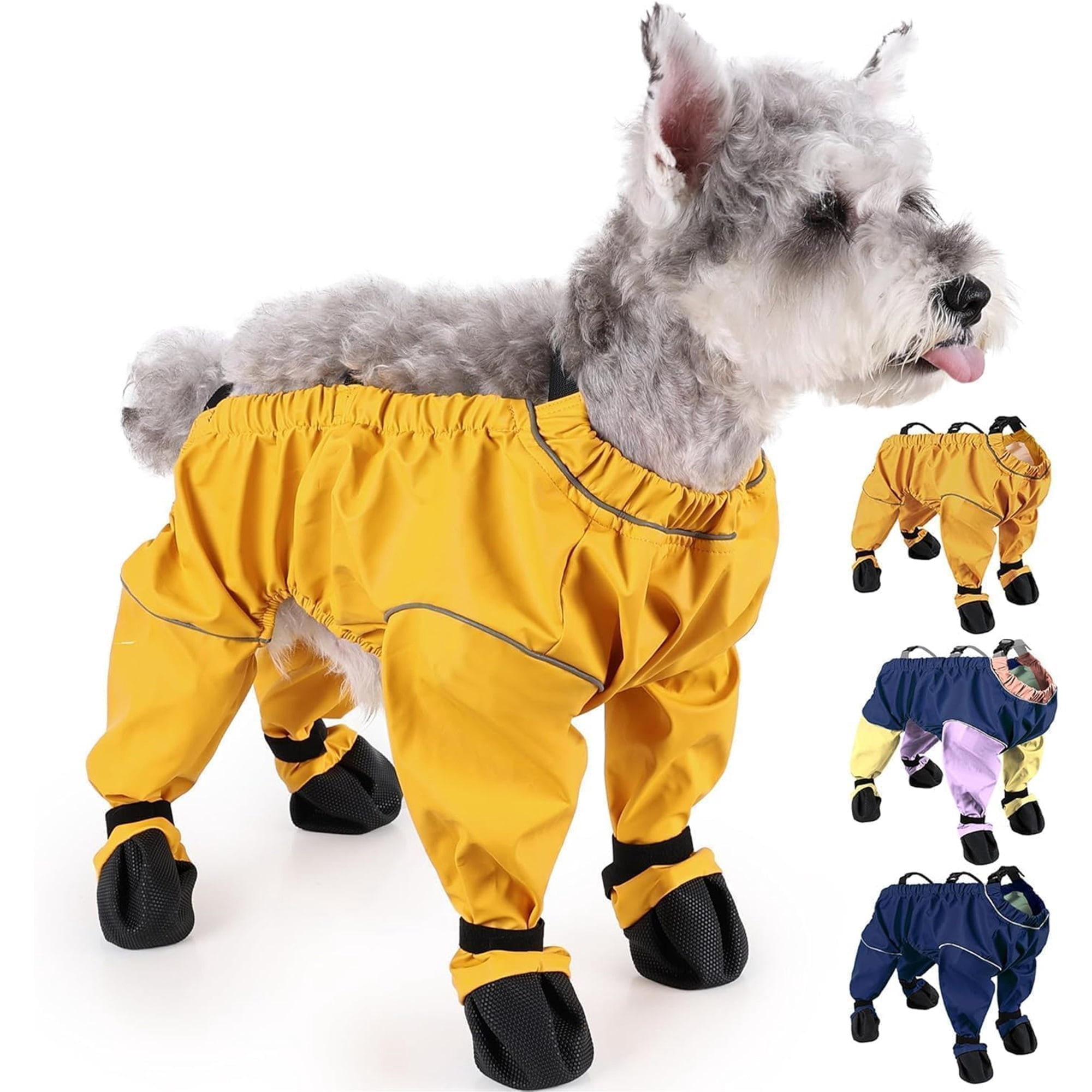 Dog Snow Boots with Suspenders,Anti Dirt Waterproof Dog Pants with ...