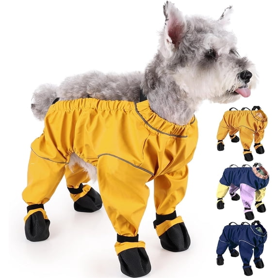 Dog Snow Boots with Suspenders,Anti Dirt Waterproof Dog Pants with ...