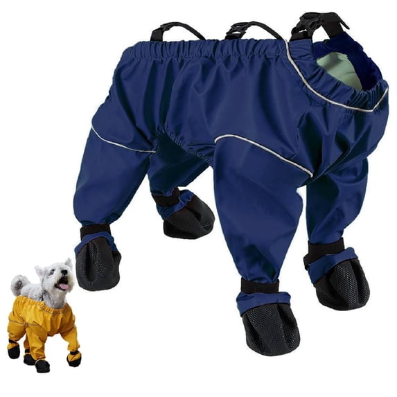 Dog Snowsuit with Attached Boots, 2026 New Pet Walking Legging Boots ...