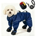 Dog Snowsuit With Attached Boots, Waterproof Dog Snow Boots With ...