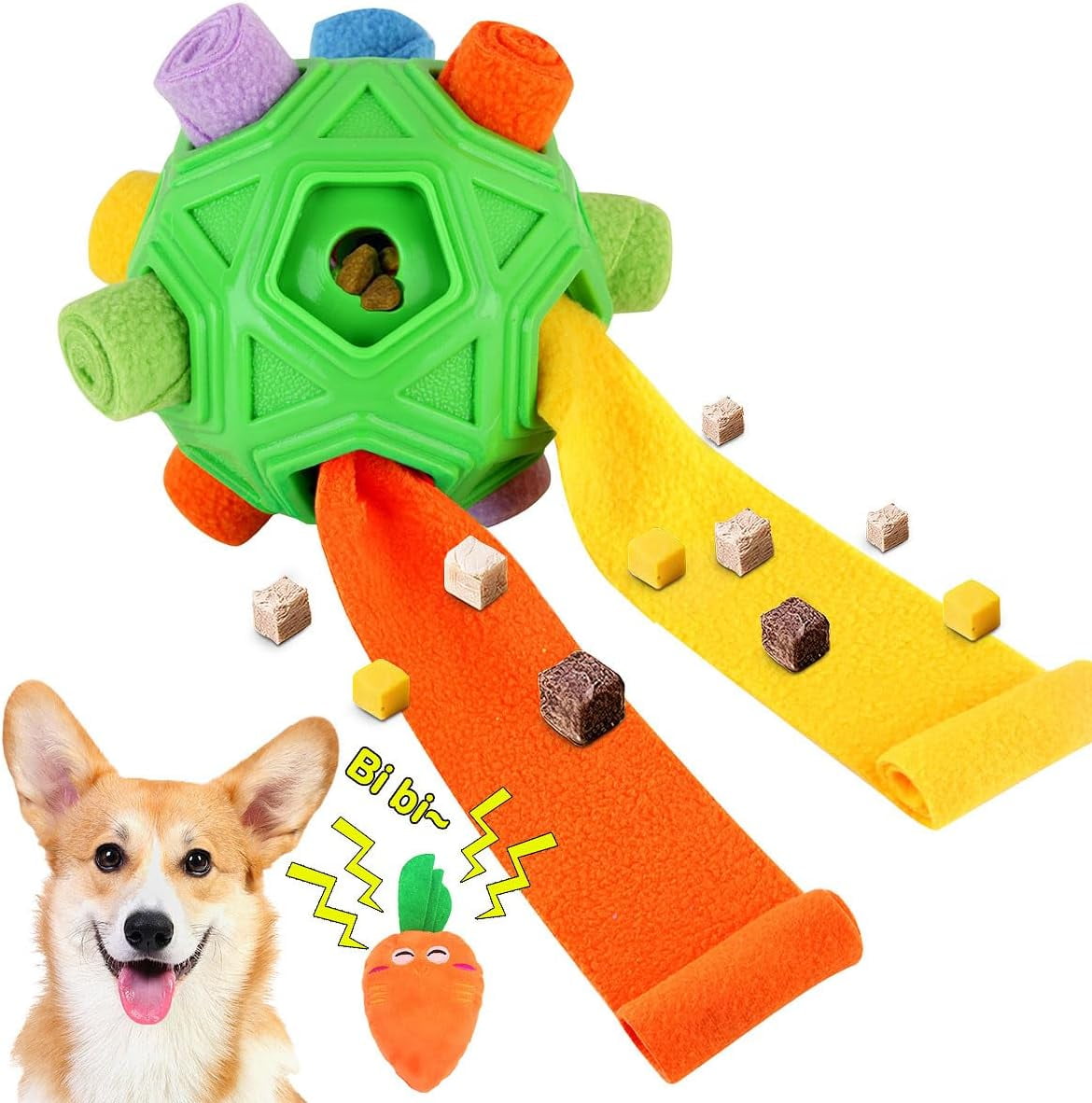 Dog Snuffle Ball-Interactive Puzzle Dog Toys Encourage Natural Foraging ...