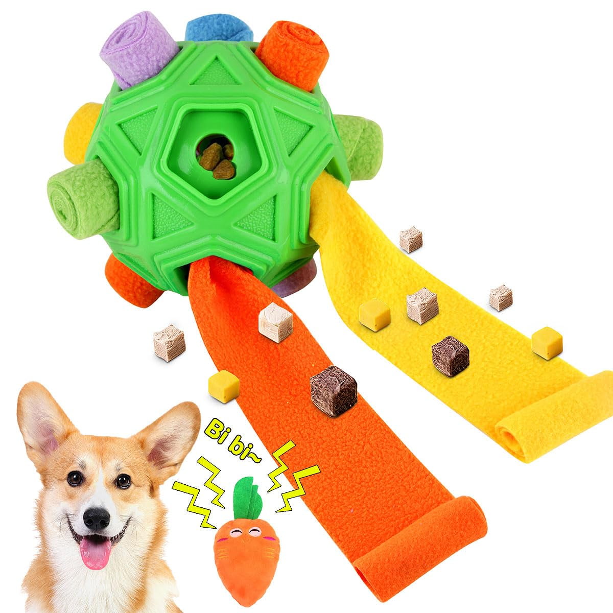 Dog Snuffle Ball-Interactive Puzzle Dog Toys Encourage Natural Foraging ...
