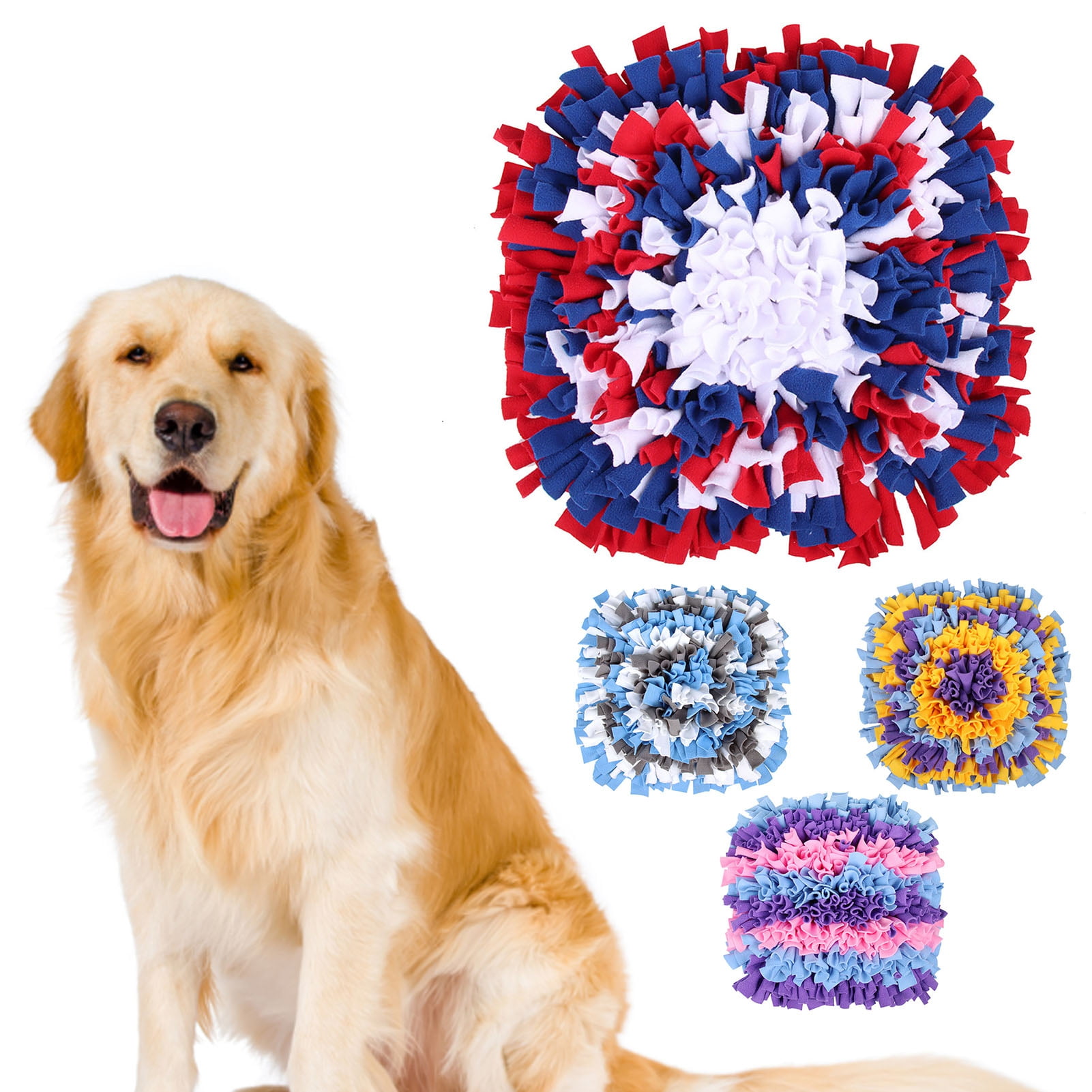 Dog Snuffle Mat DIY Encourage Foraging Skills Educational Toy Stress ...