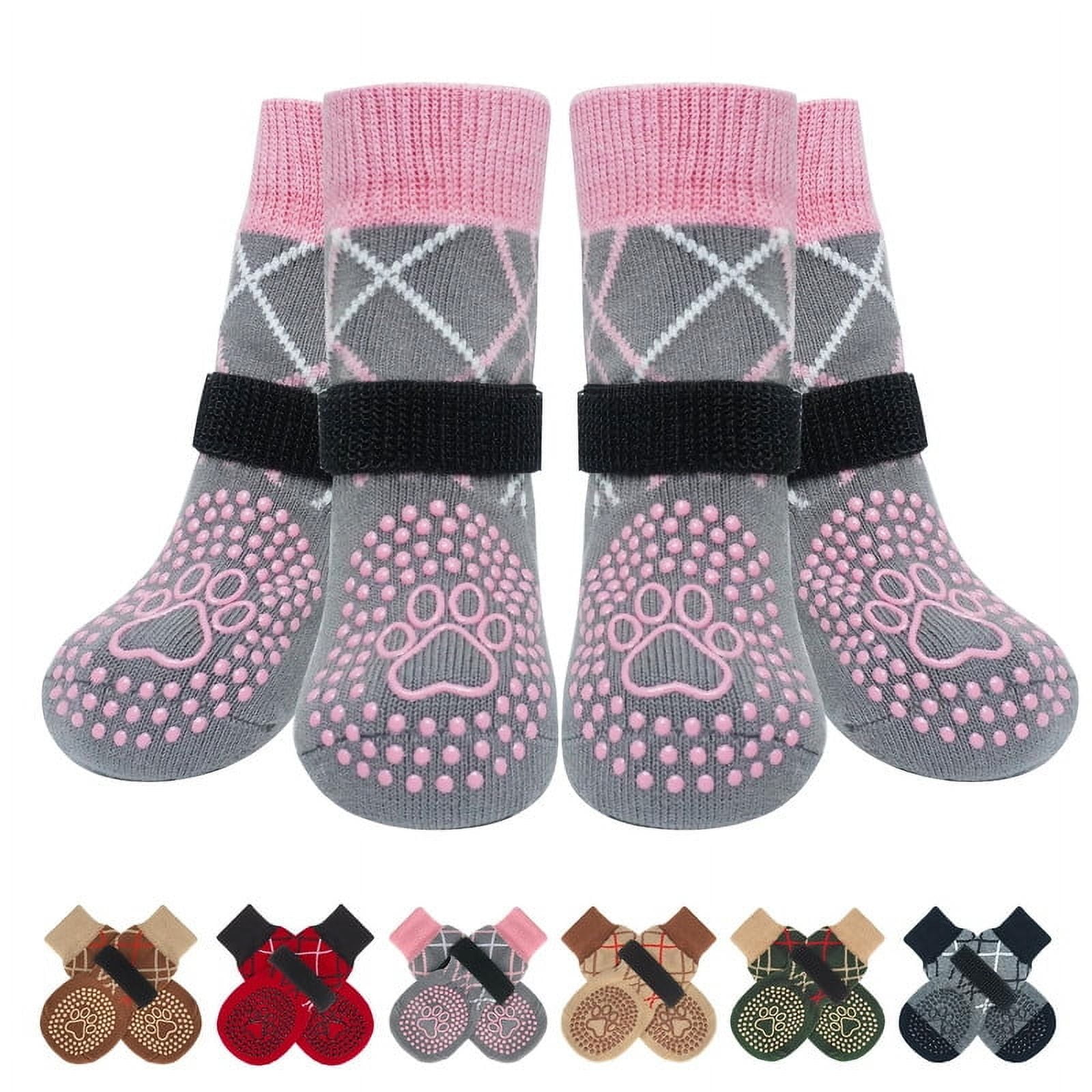 Dog Socks to Prevent Licking Paws for Hardwood Floors Anti Slip, Dog ...