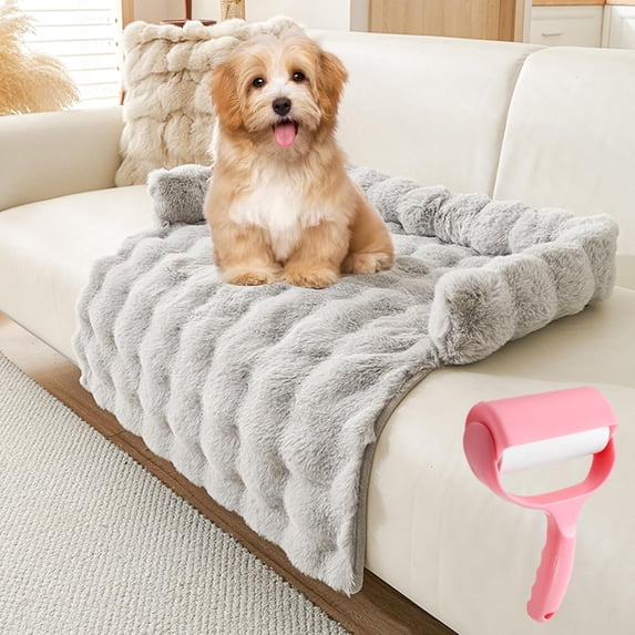 Dog Sofa Protector, Soft Plush Dog Sofa Bed, Dogs Calming Bed for Couch ...