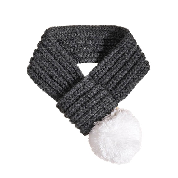 Dog Solid Knitted Scarf Christmas Pet Headdress Cat Dog Clothes ...