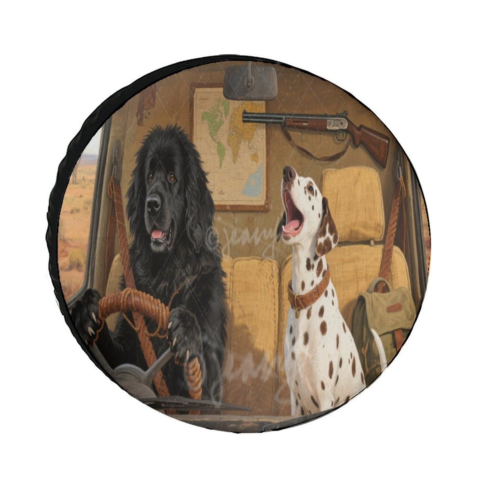 Dog Spare Tire Cover Waterproof UV Sun Protection Wheel Covers ...