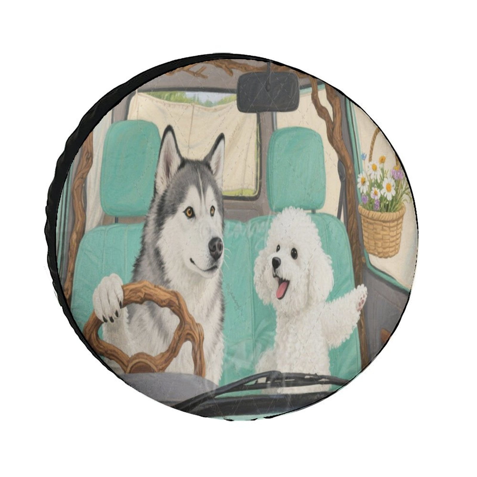 Dog Spare Tire Cover Weatherproof Universal Wheel Protectors for RV ...