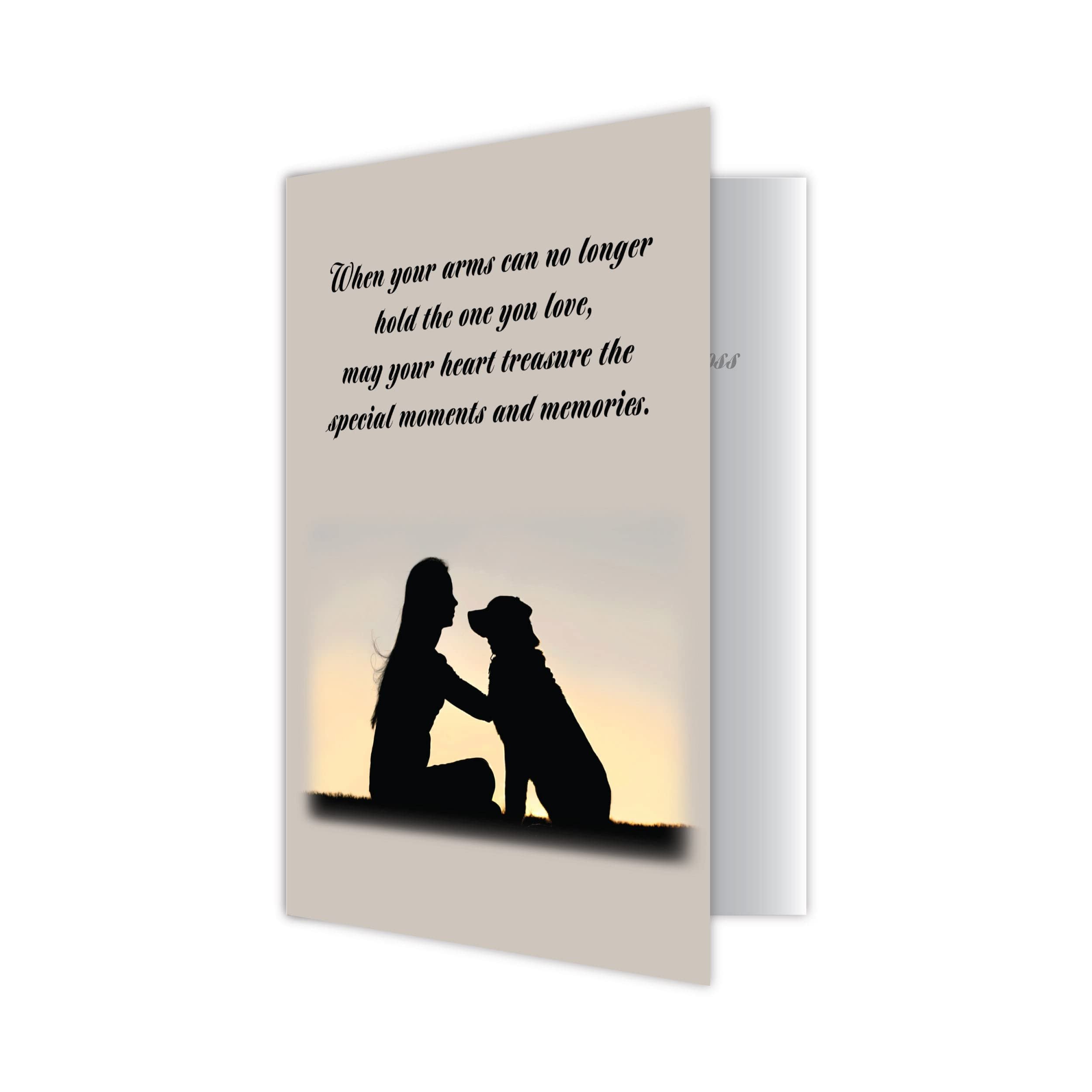 Dog Speak Pet Sympathy Card When Your Arms Can No Longer Hold the One ...