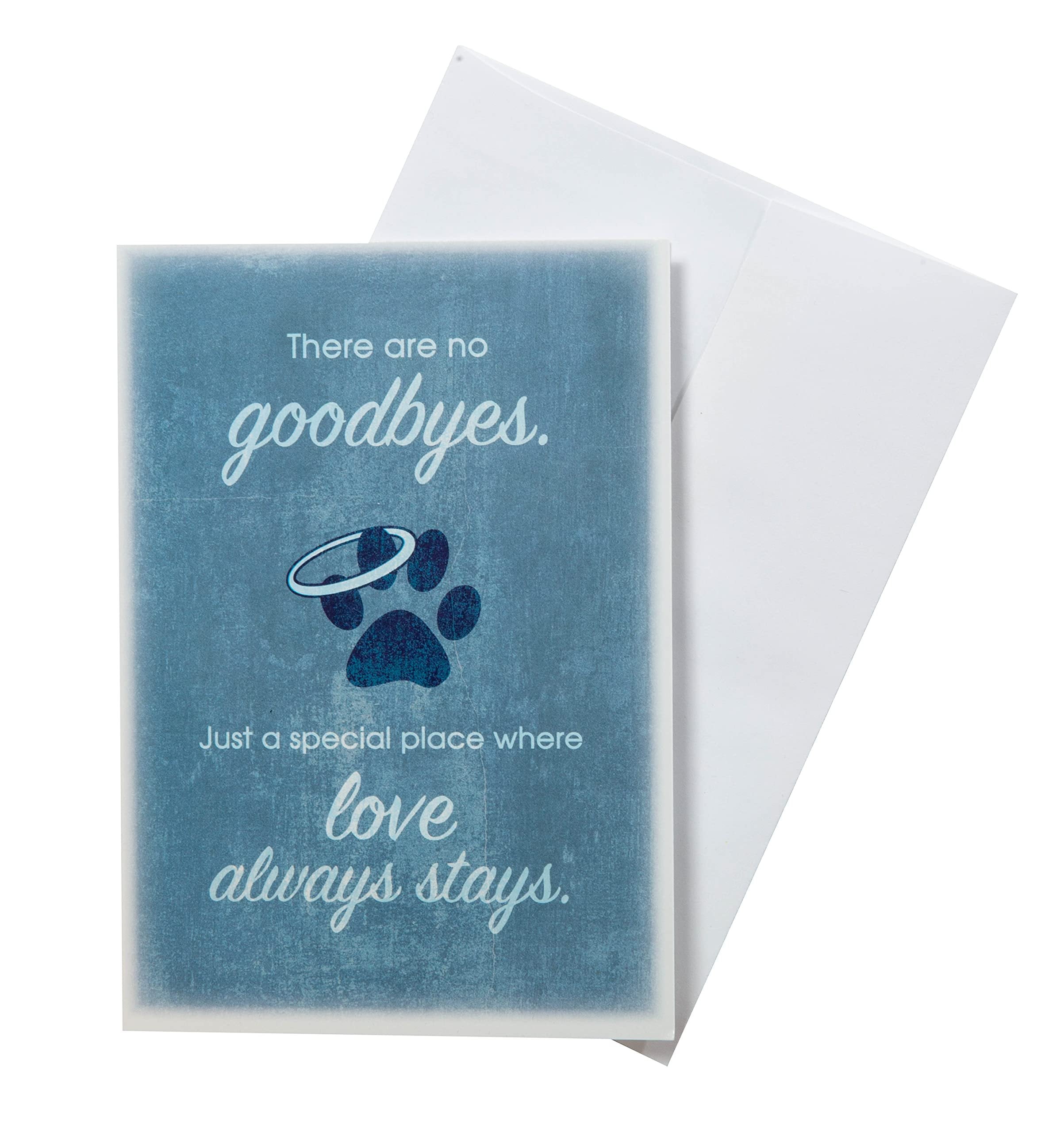 Dog Speak Pet Sympathy Card There Are No Goodbyes. Just A Special Place ...