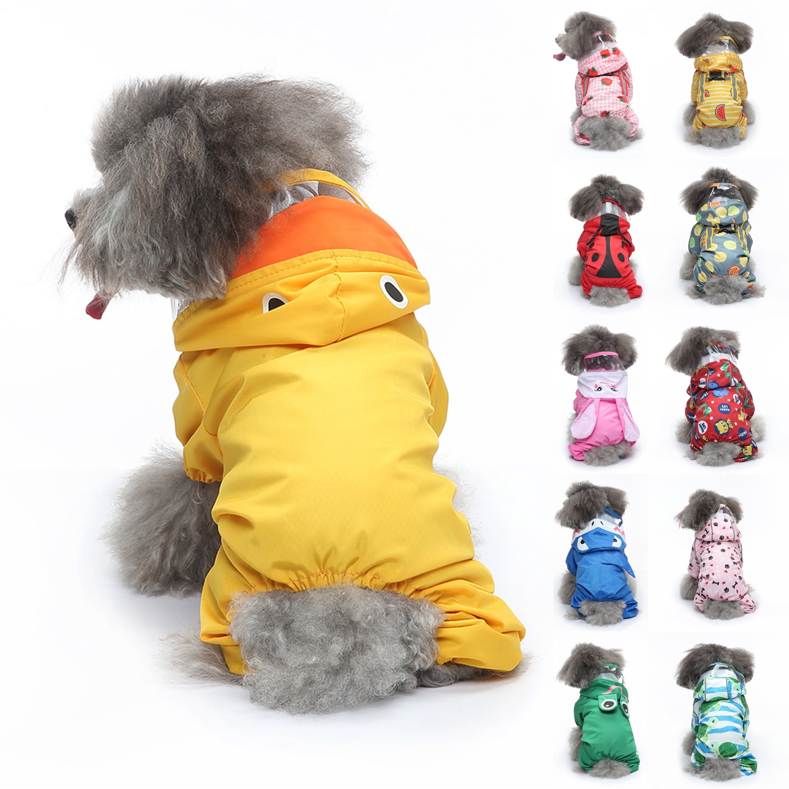 Dog Sports Shirt & Reflective Raincoat Set - Moisture-Wicking Pet ...