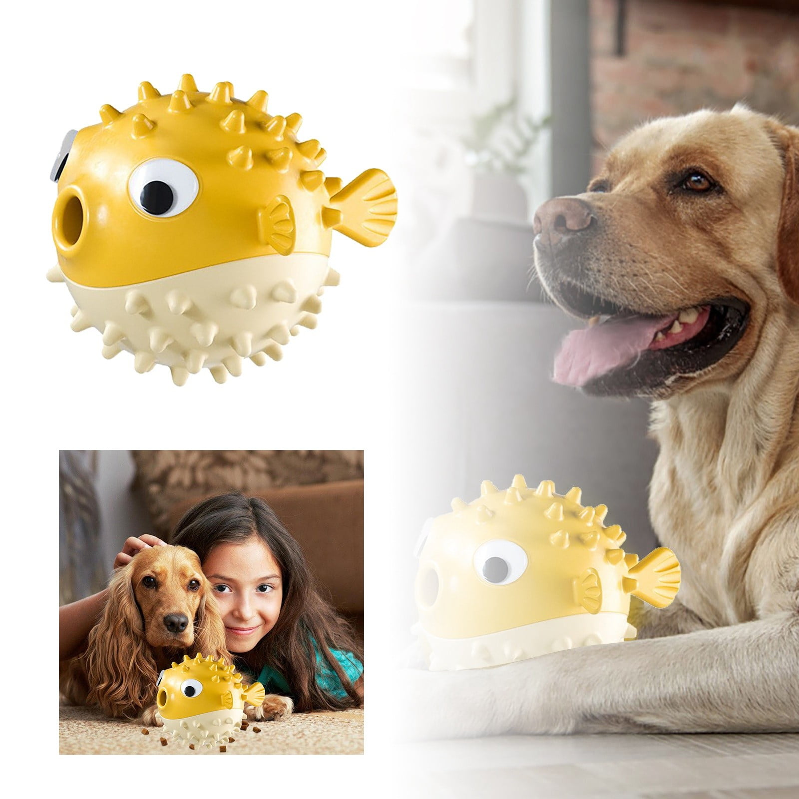 Dog Squeak Toys No Stuffing Tough Squeaky Dog Toys for Aggressive ...