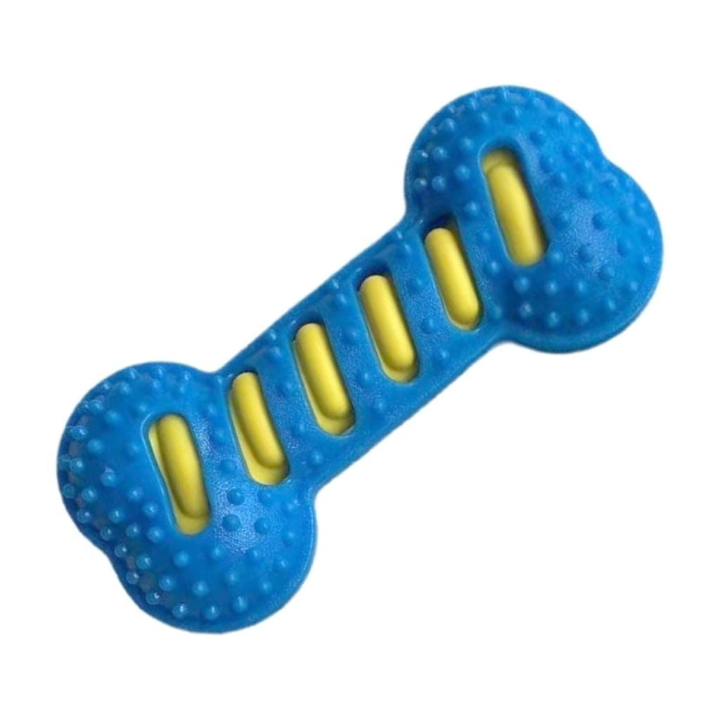 Dog Squeaky Toy Bone Shape Teething Toy Pet Chew Toy Durable Dog Chew ...