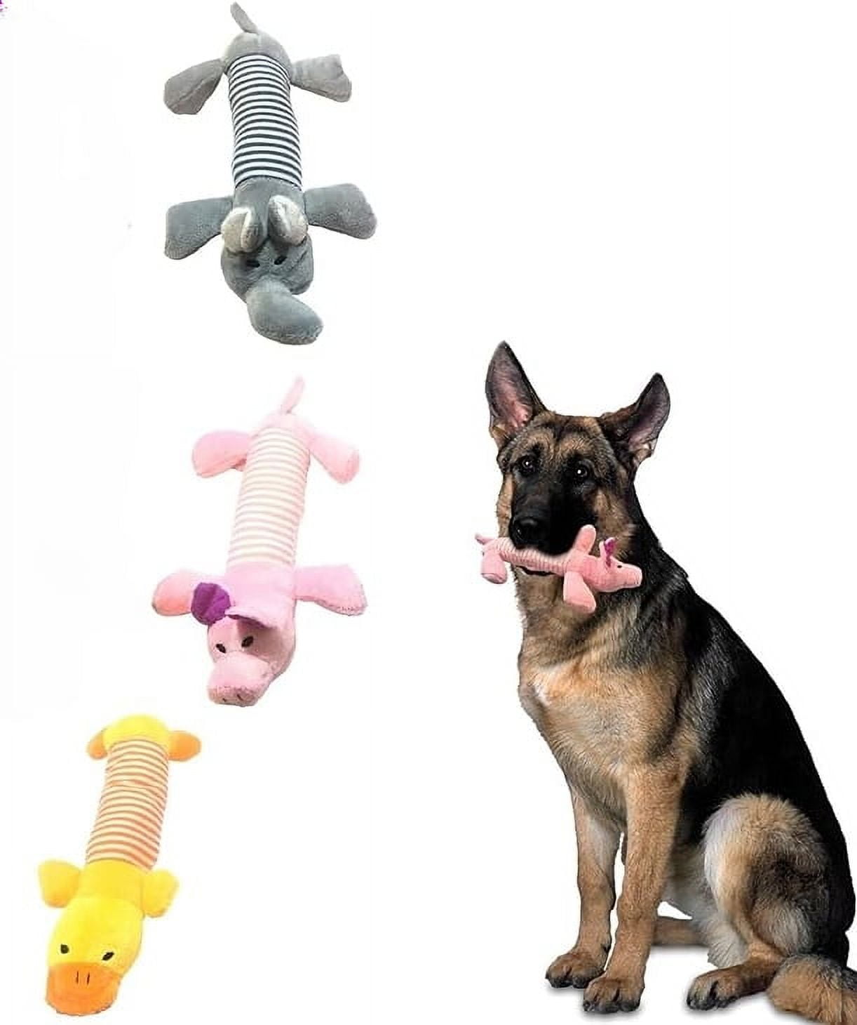 Dog Squeaky Toy, Pet Toy Crinkle Dog Toy Stuffed Animals Dog Plush Toy ...