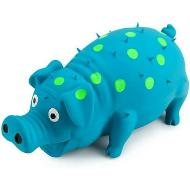 TETOU Squeaky Pig Dog Toy, Small Breed Dog Latex Chew Toys Natural ...