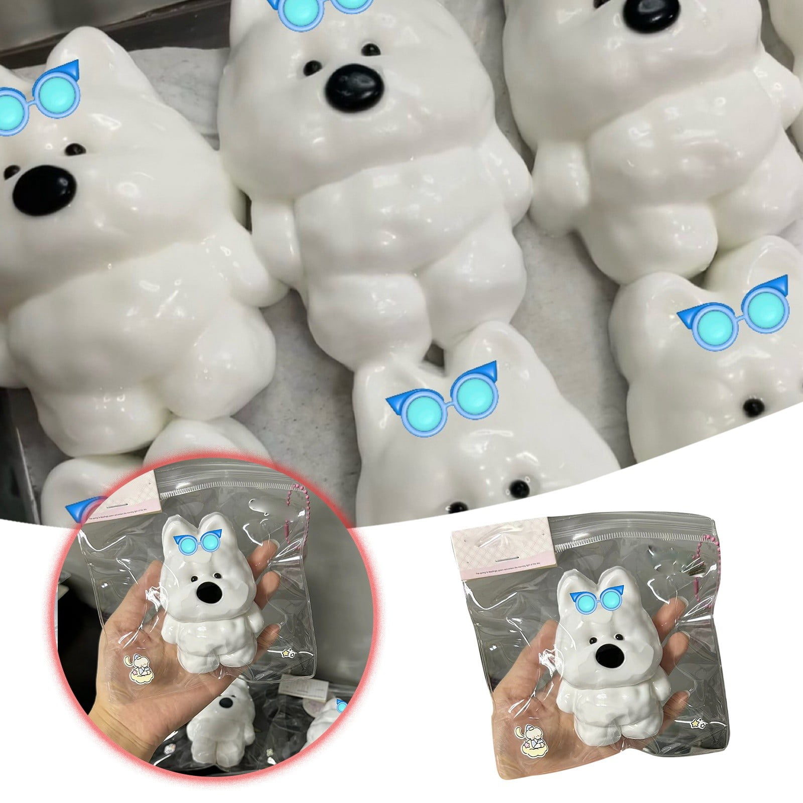 Dog Squishy Handmade Taba Pinch Family Squeeze Toys Sensory Fidget Toys ...