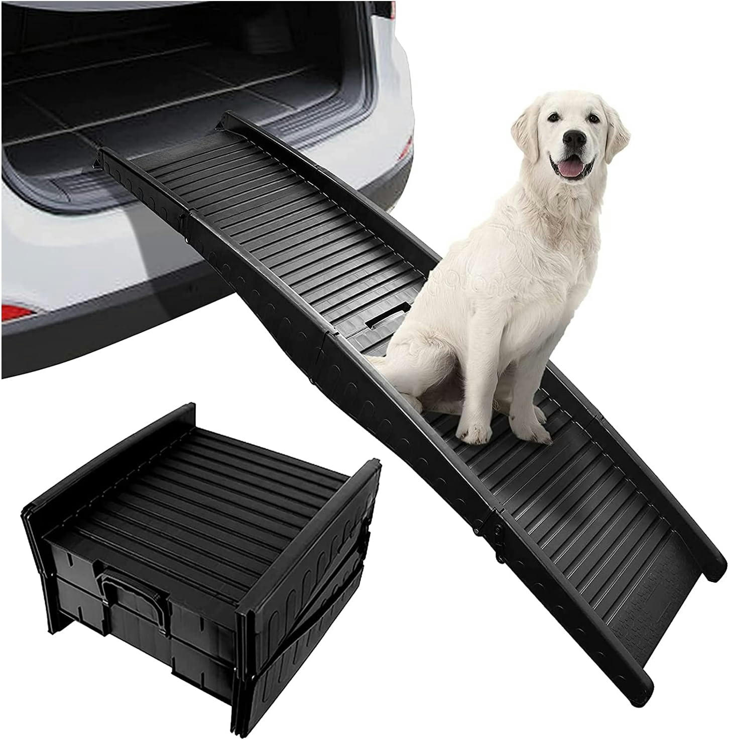 Dog Stairs 60 Inch Folding Pet Ramp for Large Dogs Portable Cat Stair ...