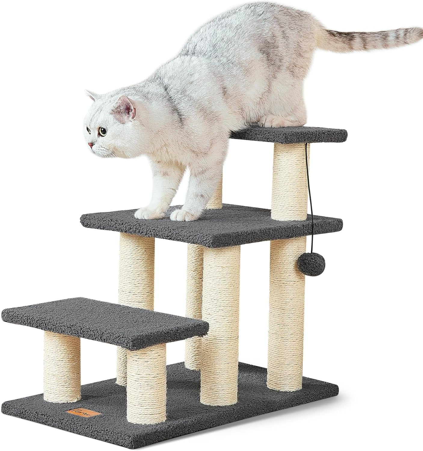 Dog Stairs & Cat Scratching Post Pet Steps for High Beds Couch, High ...