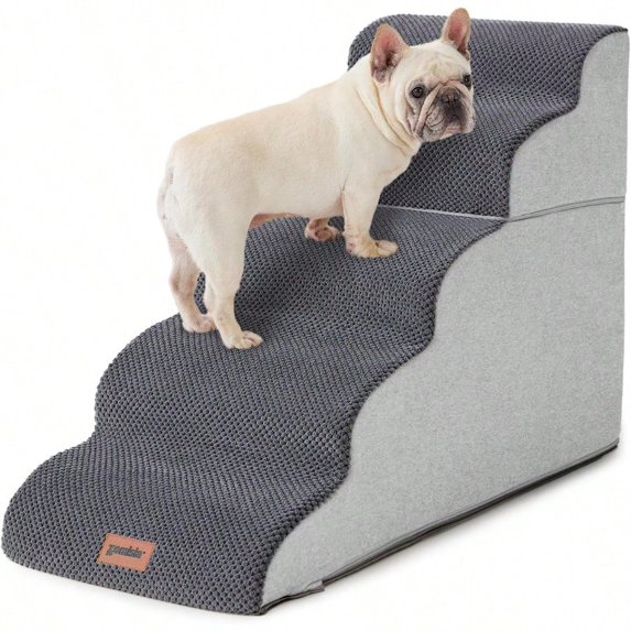 Dog Stairs Ramp for High Beds Up to 25 H - 5 Steps Pet Stairs for Couch ...