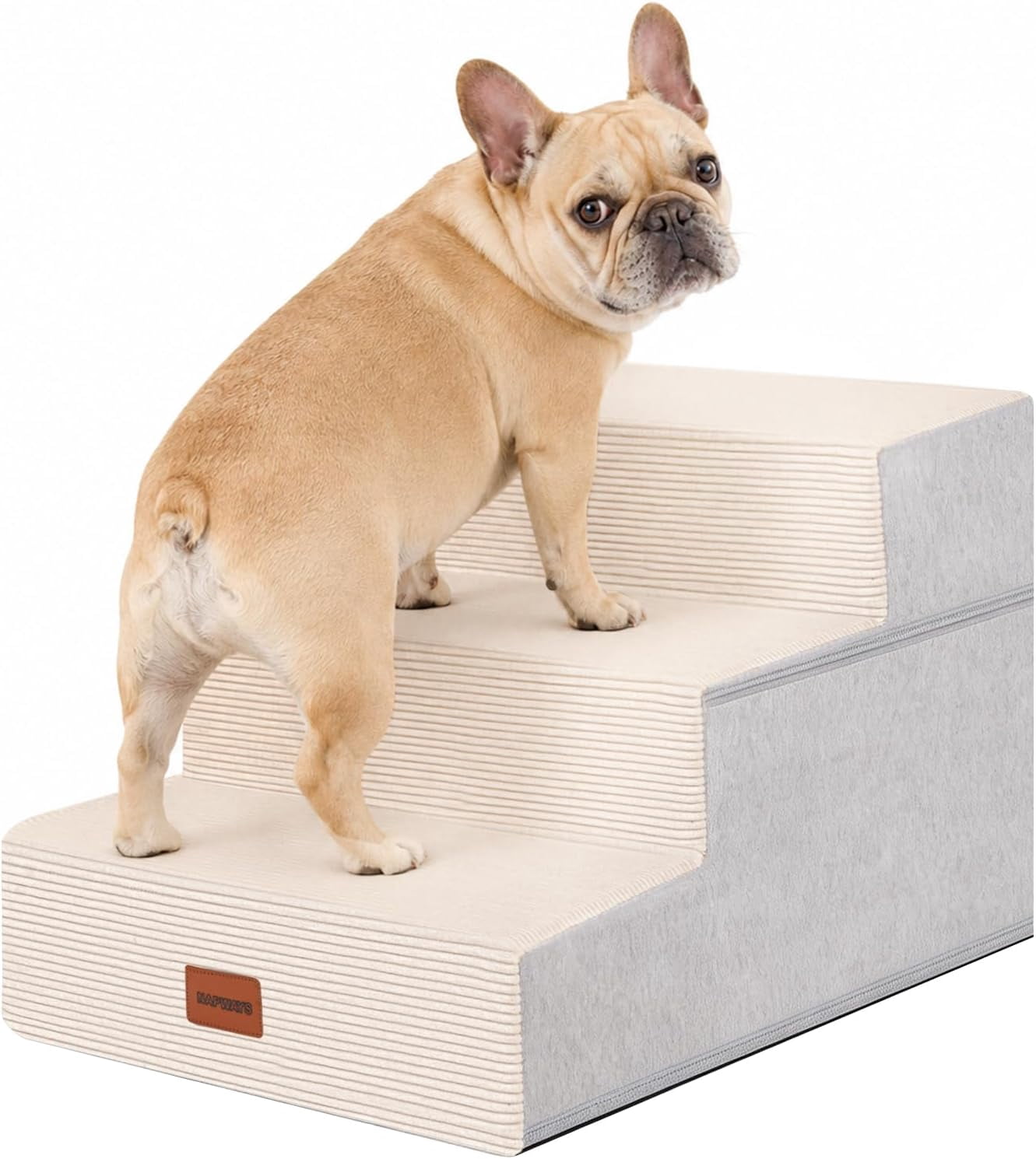 Dog Stairs for Small Dogs, 13.5" H, 3-Step Pet Steps for Couch Sofa and ...