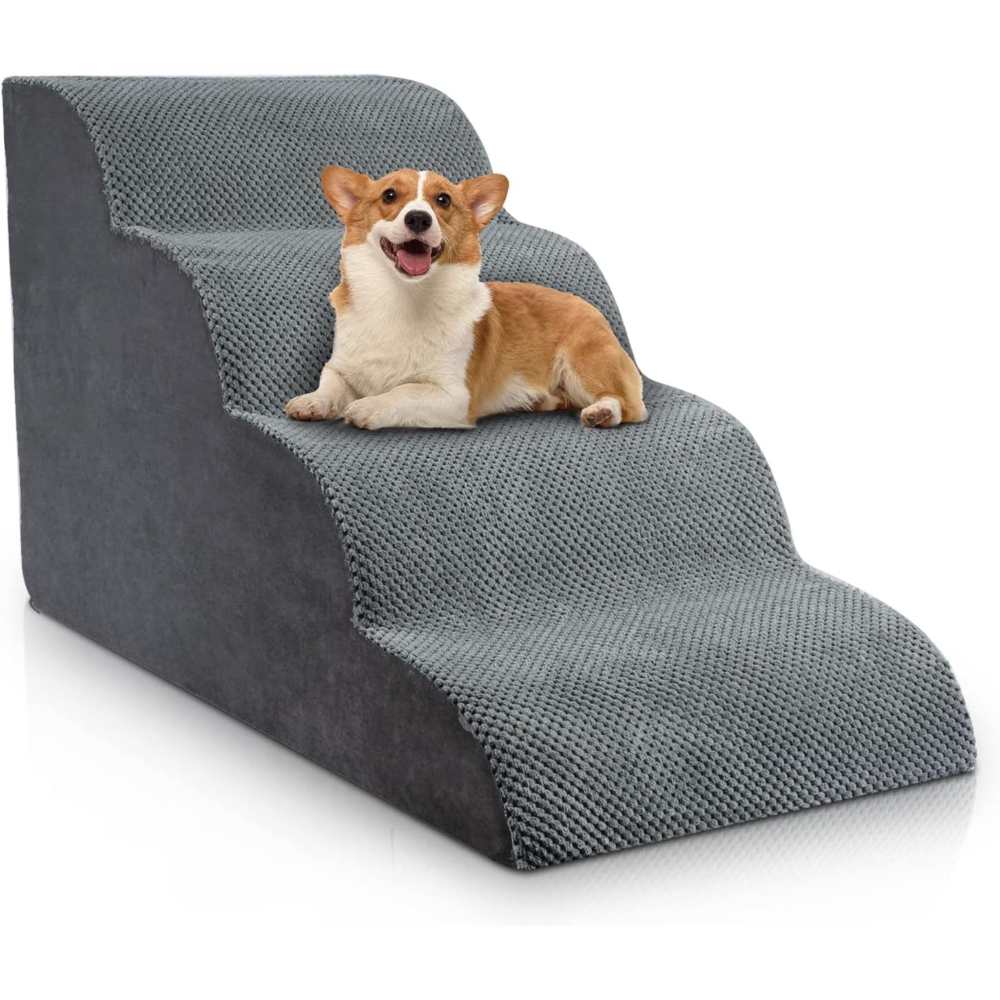 Dog Stairs for Small Dogs, 3-4-Step Dog Ramp for Bed , Dogs Steps for ...
