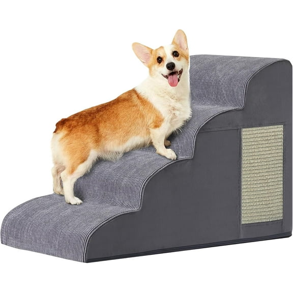 LitaiL 5-Tier Pet Stairs, High Density Foam, Non-Slip, for High Beds ...