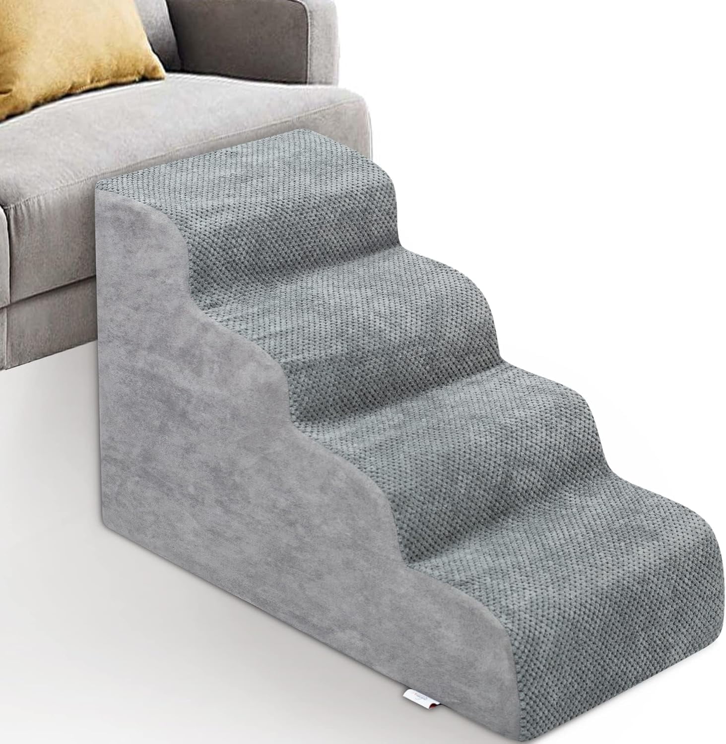 Niubya Multipurpose 4-Step High-Density Foam Pet Stairs, Gray - Walmart.com