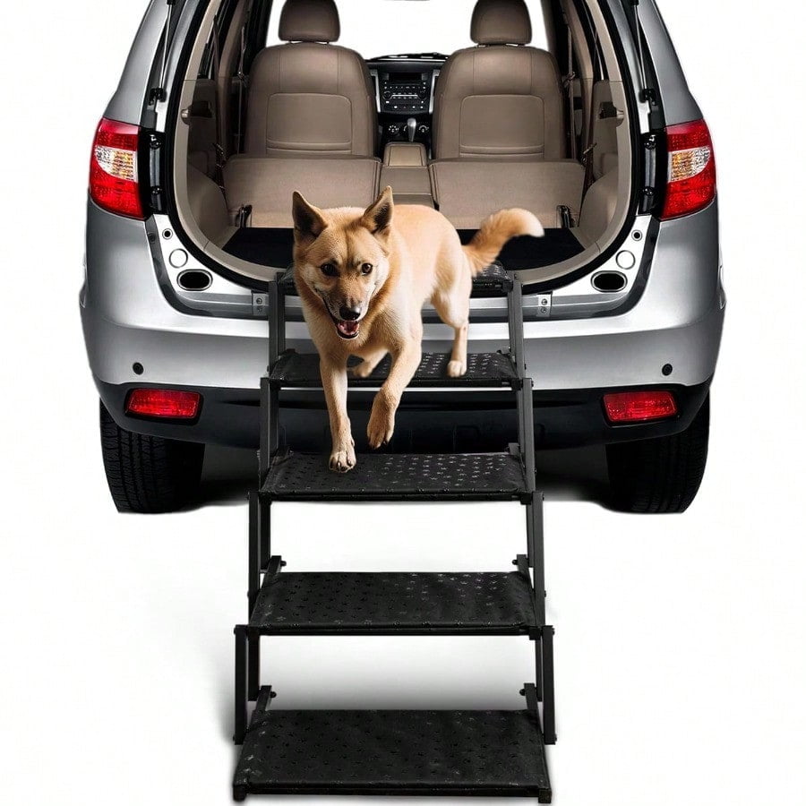 Dog Stairs for Car - Foldable Dog Ramps for Large Dogs with Non Slip ...