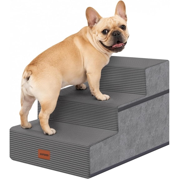 Dog Stairs for Small Dogs, 13.5" H, 3-Step Pet Steps for Couch Sofa and ...
