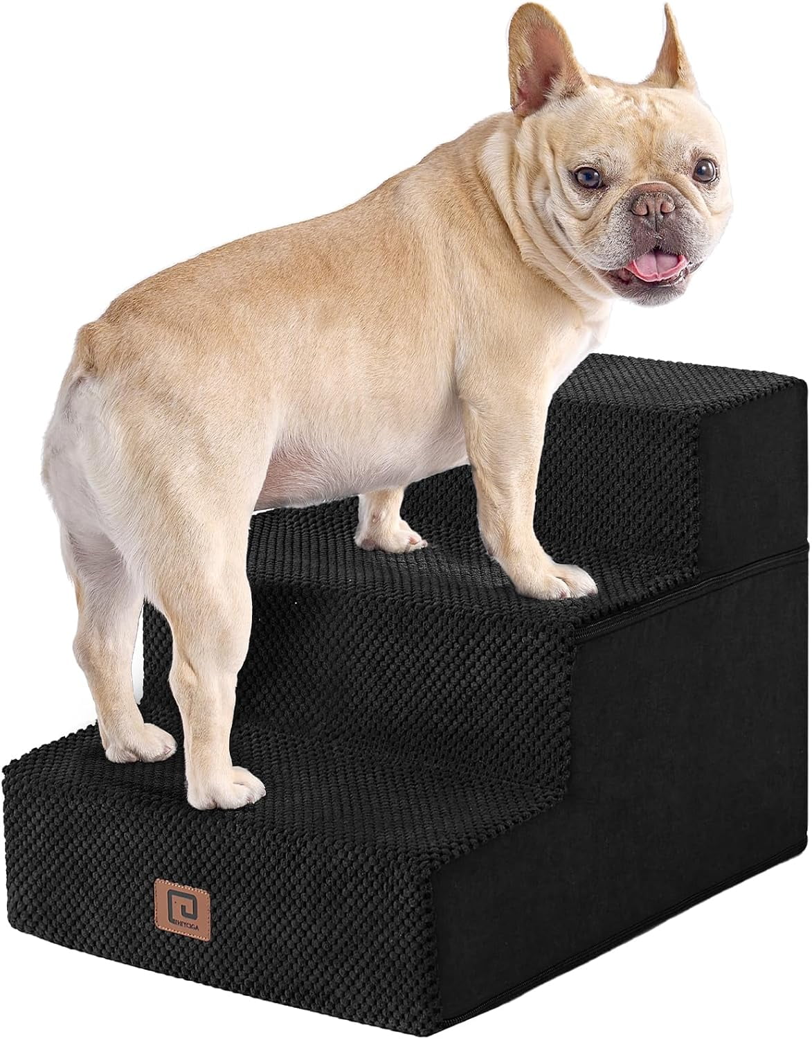 Dog Stairs for Small Dogs 13.5" H, 3-Step Dog Steps for Couch Sofa and ...