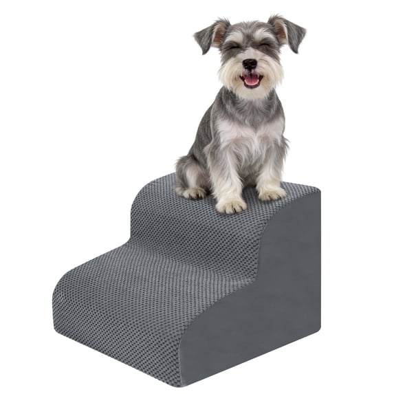 Dog Stairs for Small Dogs, 2-Steps Dog Ramp for Couch, Pet Stairs with ...