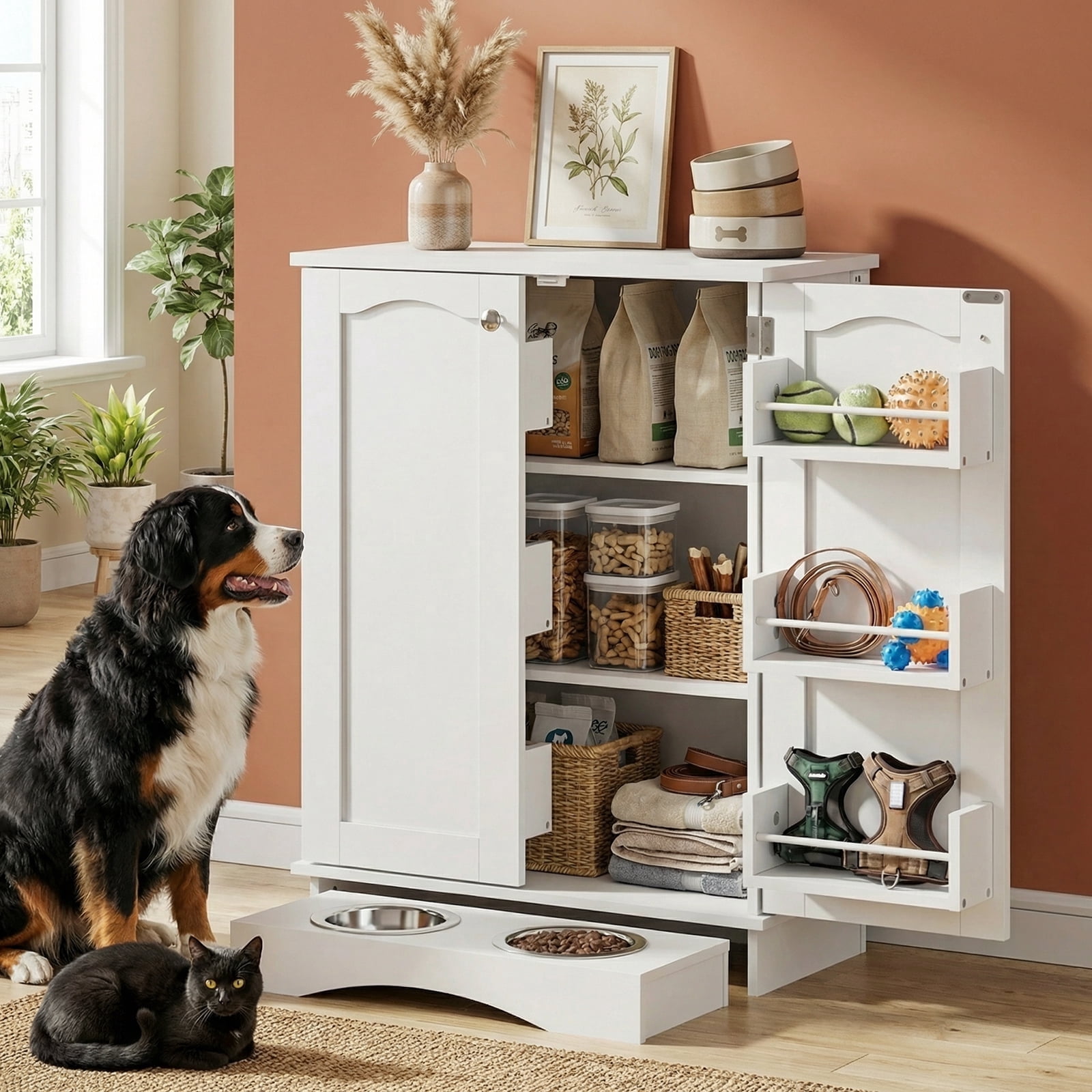 Terrific Dog Storage Cabinet Photos