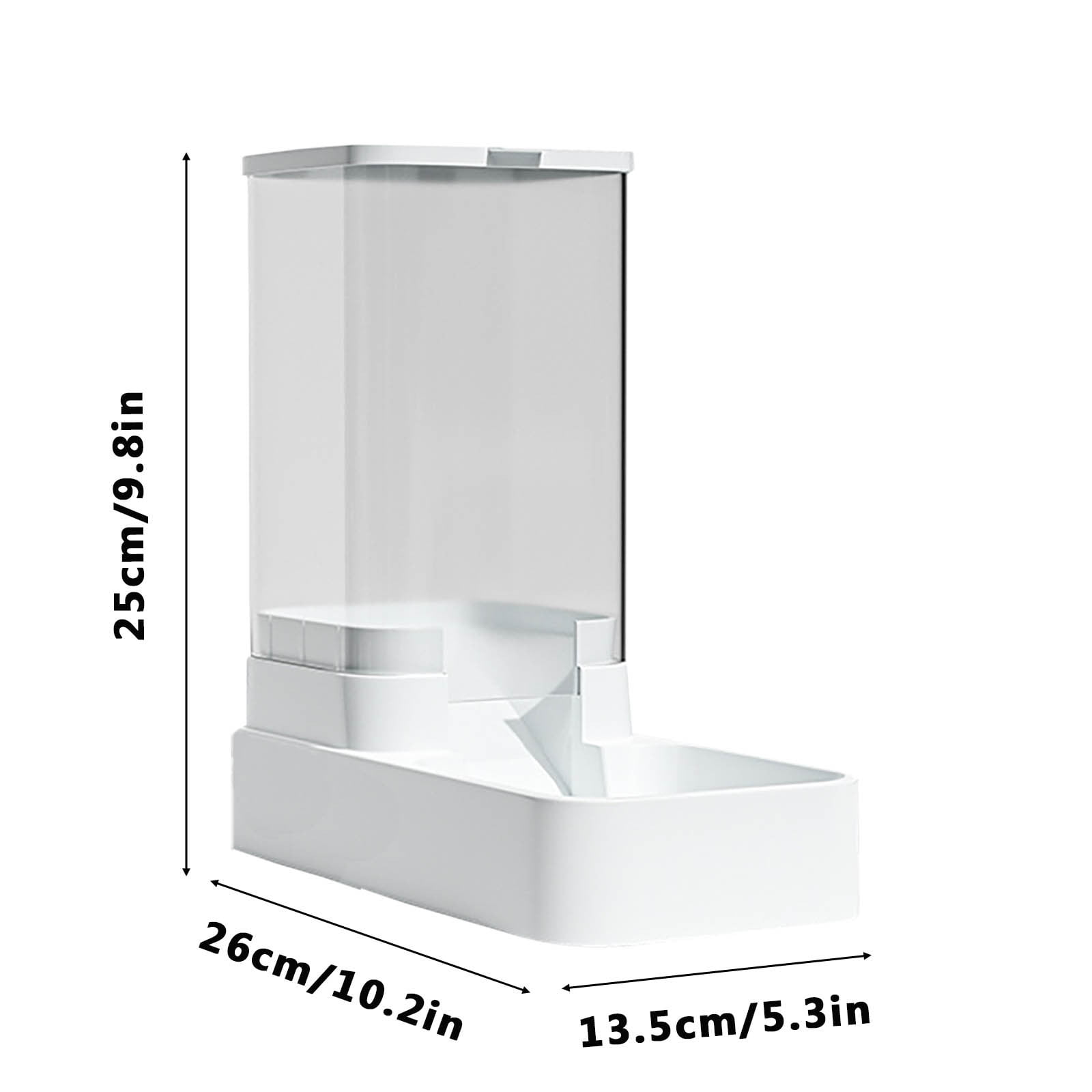 Dog Storage Container Automatic Cats Feeder Timed Cats Feeding Station 3.8L Auto Dog Waterer ...