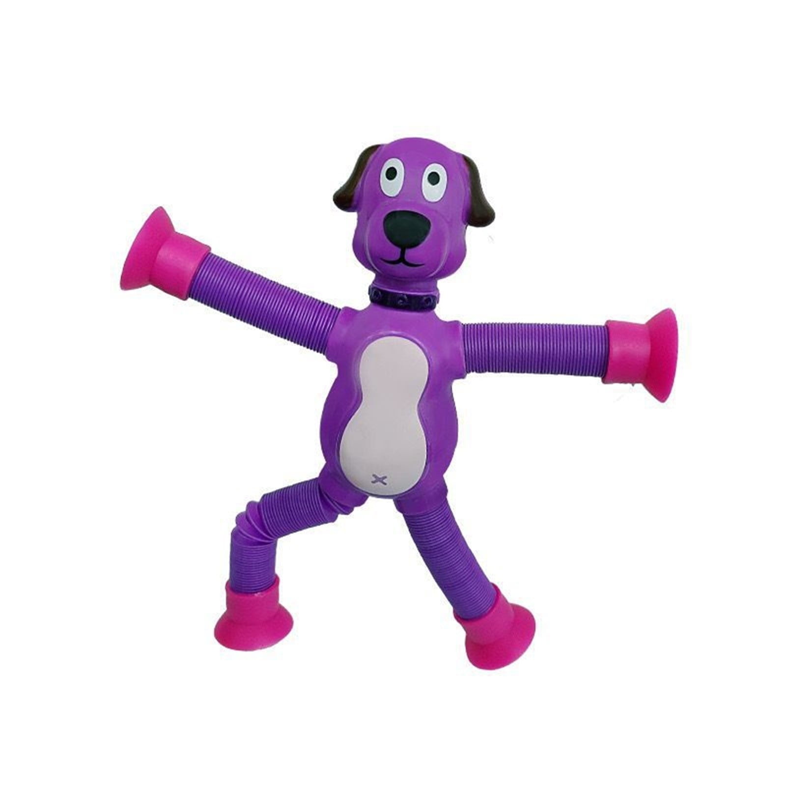Dog Stretch Tube Toy Puzzle For Stress Glow In Dark Extendable Cartoon ...