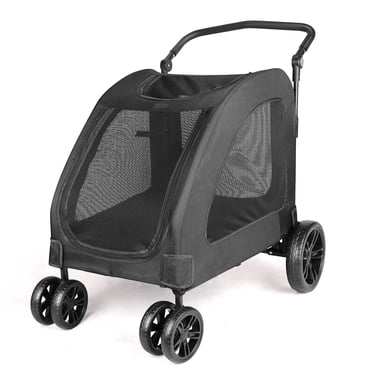 Foldable Dog Stroller for Large Dogs, Adjustable Handle, Extra Space ...
