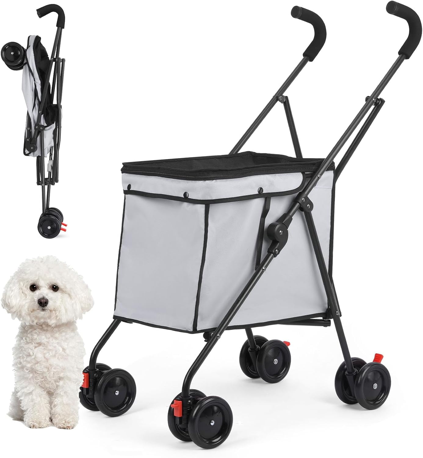 Dog Strollers, Shopping Cart, Collapsible Folding Utility Wagons Carts ...