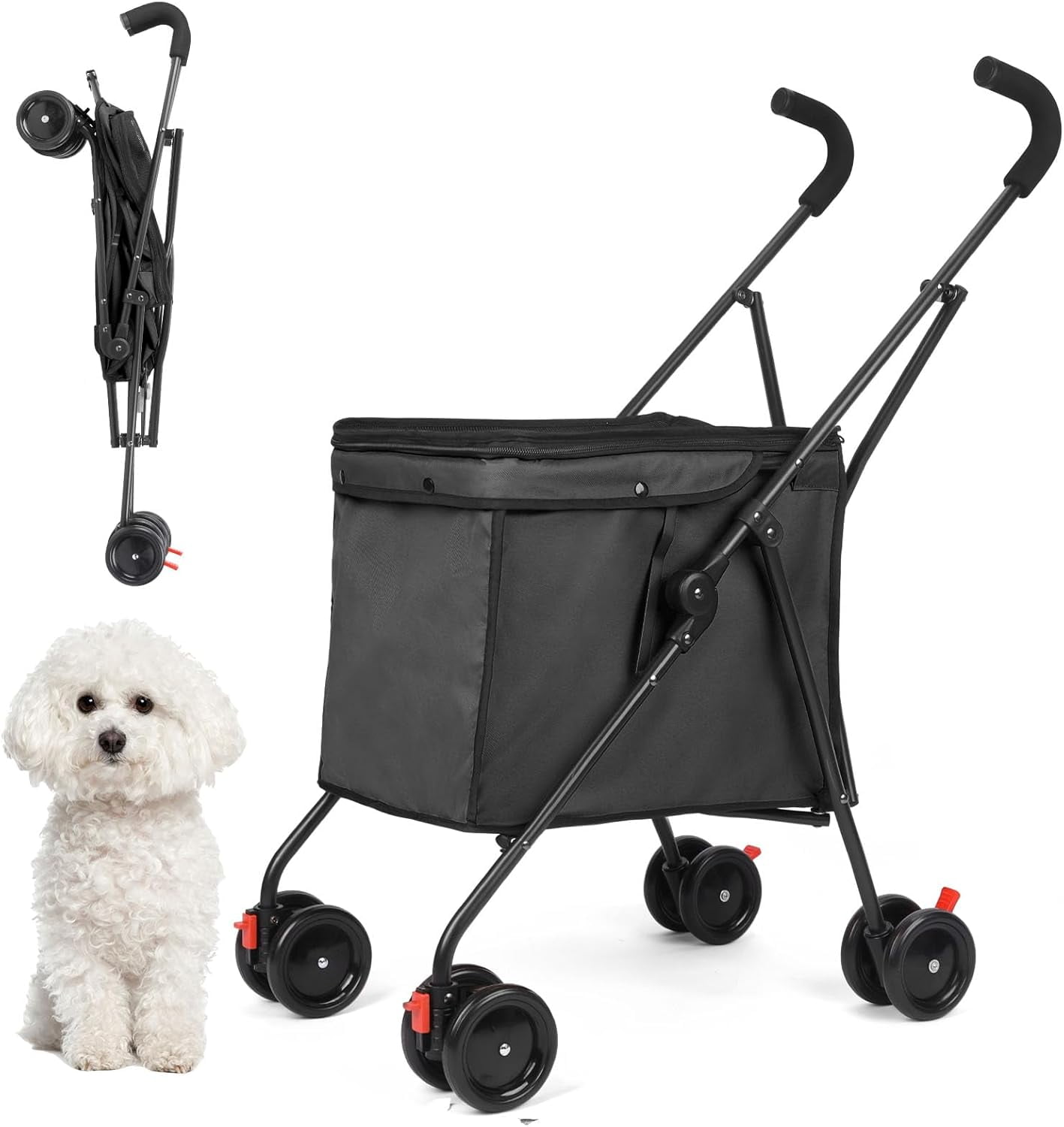 Dog Strollers, Shopping Cart, Collapsible Folding Utility Wagons Carts ...