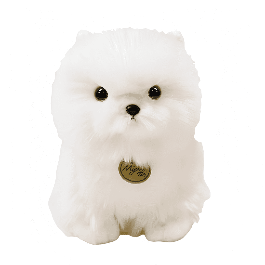 Dog Stuffed Animal - Realistic Pomeranian Plush Toy - Simulated Pet ...